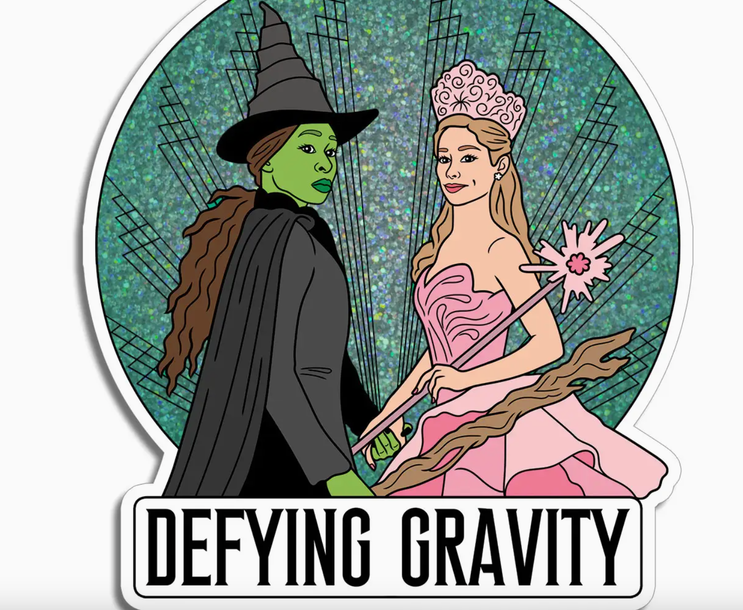 Defying Gravity Wicked Die Cut Sticker – Arvida Book Co.